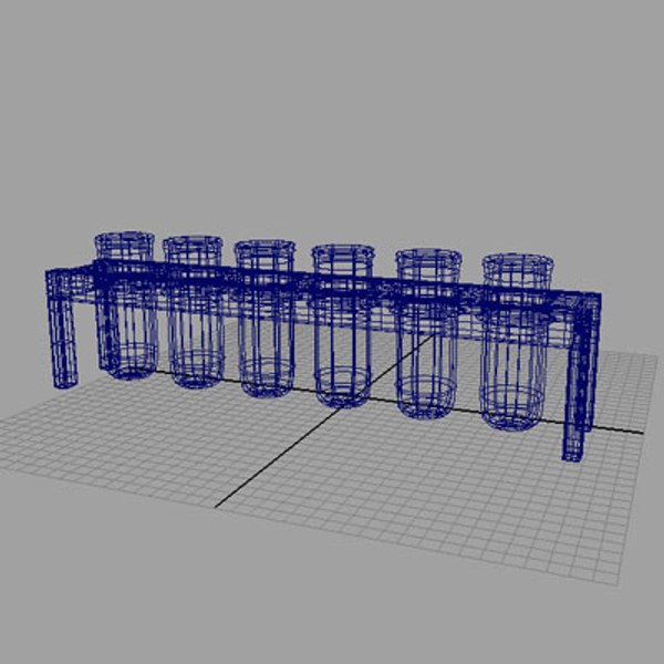 3d model test tubes
