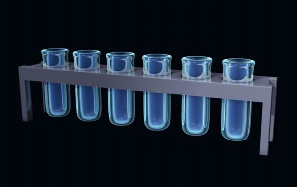 3d model test tubes