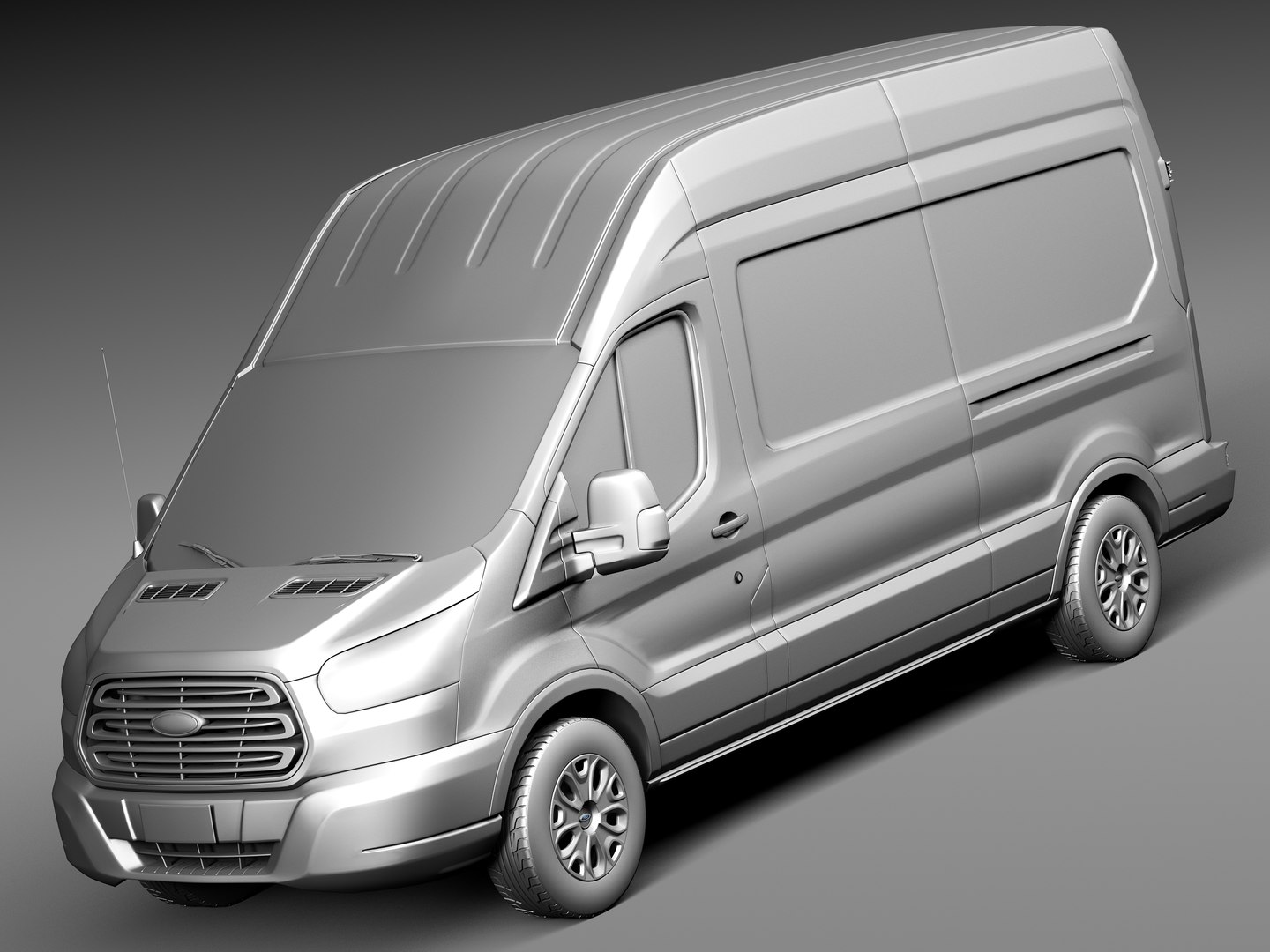 2013 2014 Van Transit 3d Model