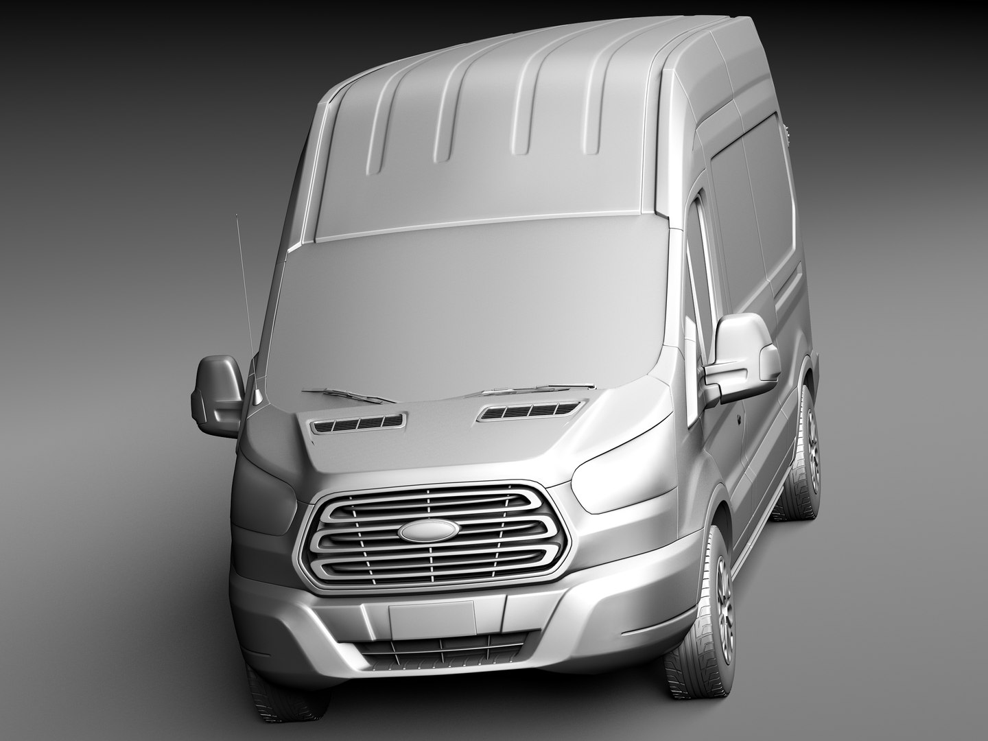 2013 2014 Van Transit 3d Model