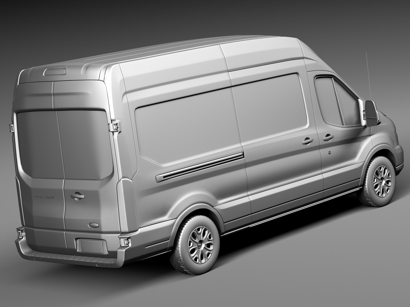 2013 2014 Van Transit 3d Model
