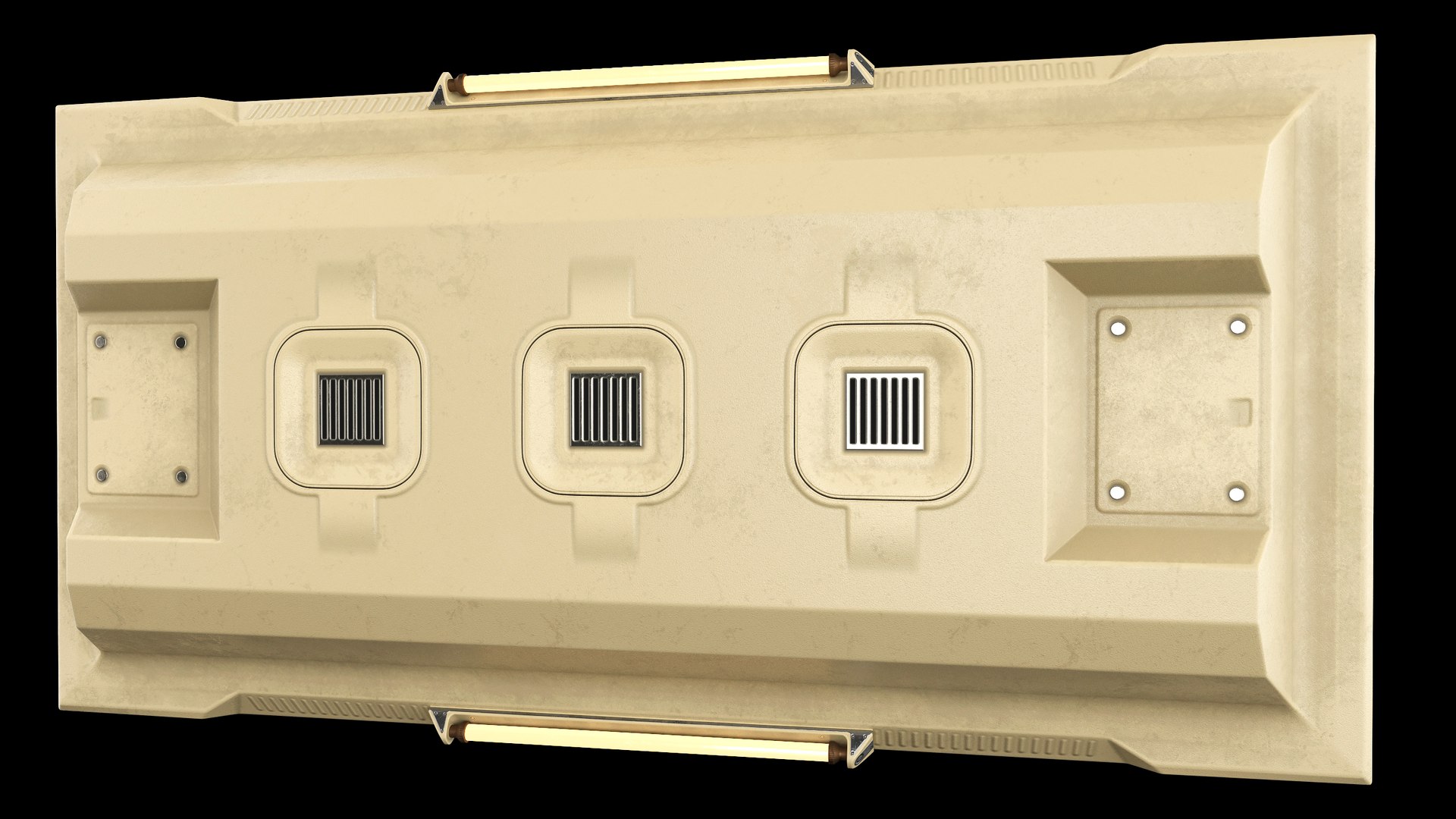 3D Interior Sci-fi Thick Ceiling Panel PBR - TurboSquid 2236289