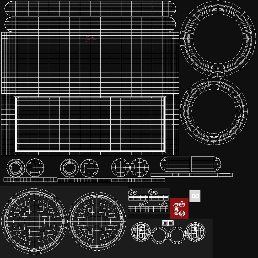 Double electric cooking stove 3D model - TurboSquid 1580817