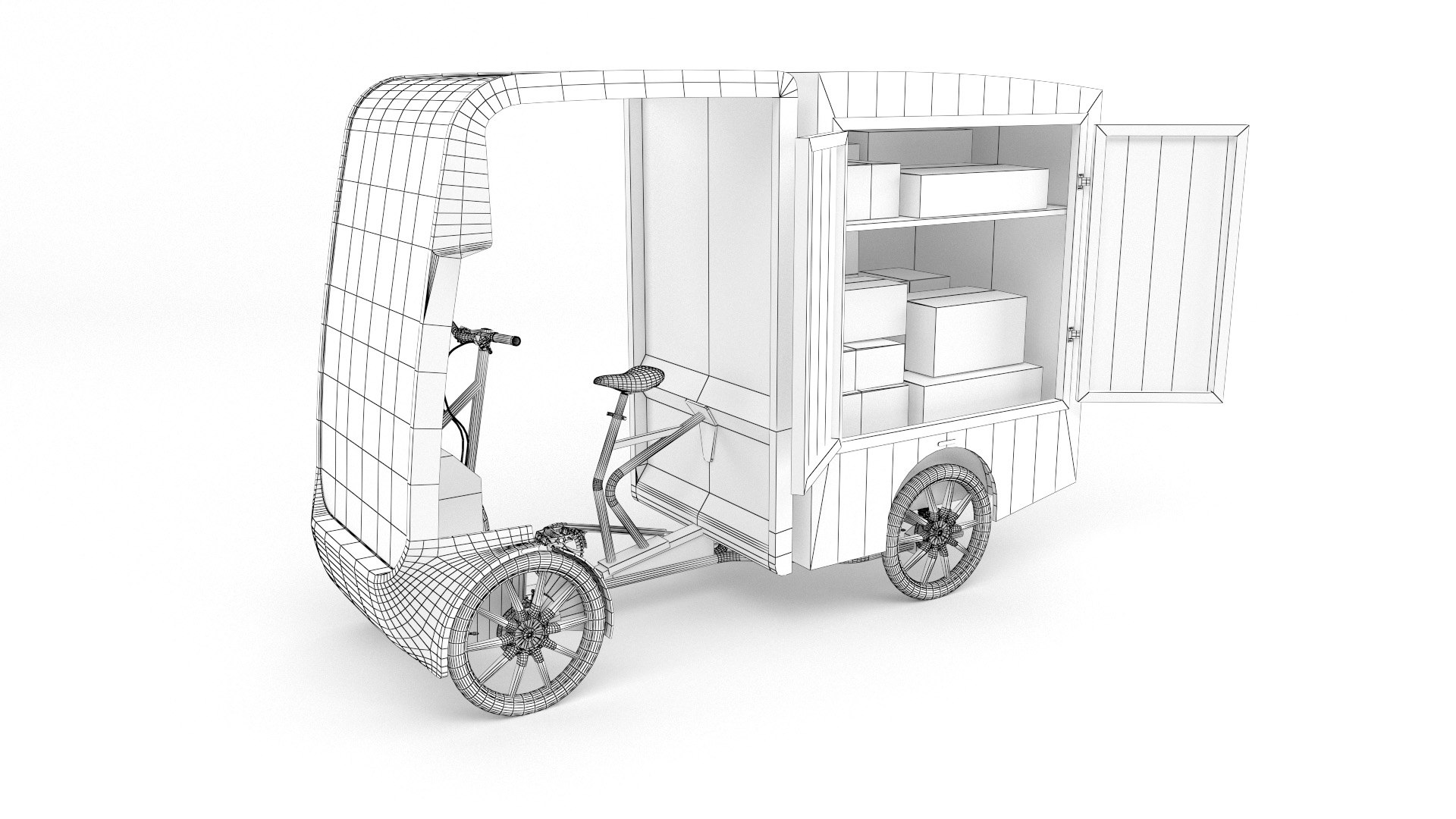 3D EAV DHL Cargo Bike - TurboSquid 1930565