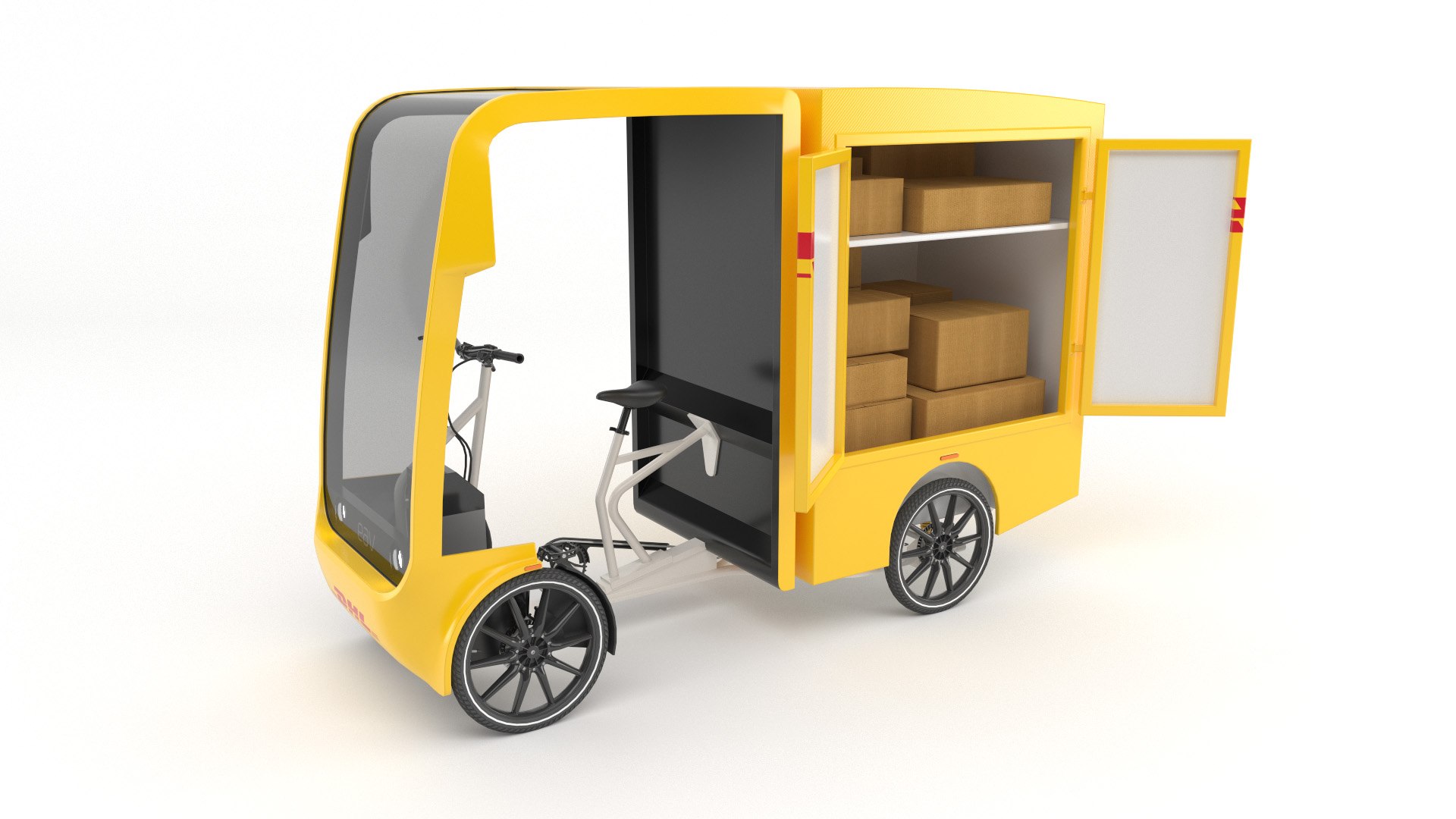 3D EAV DHL Cargo Bike - TurboSquid 1930565