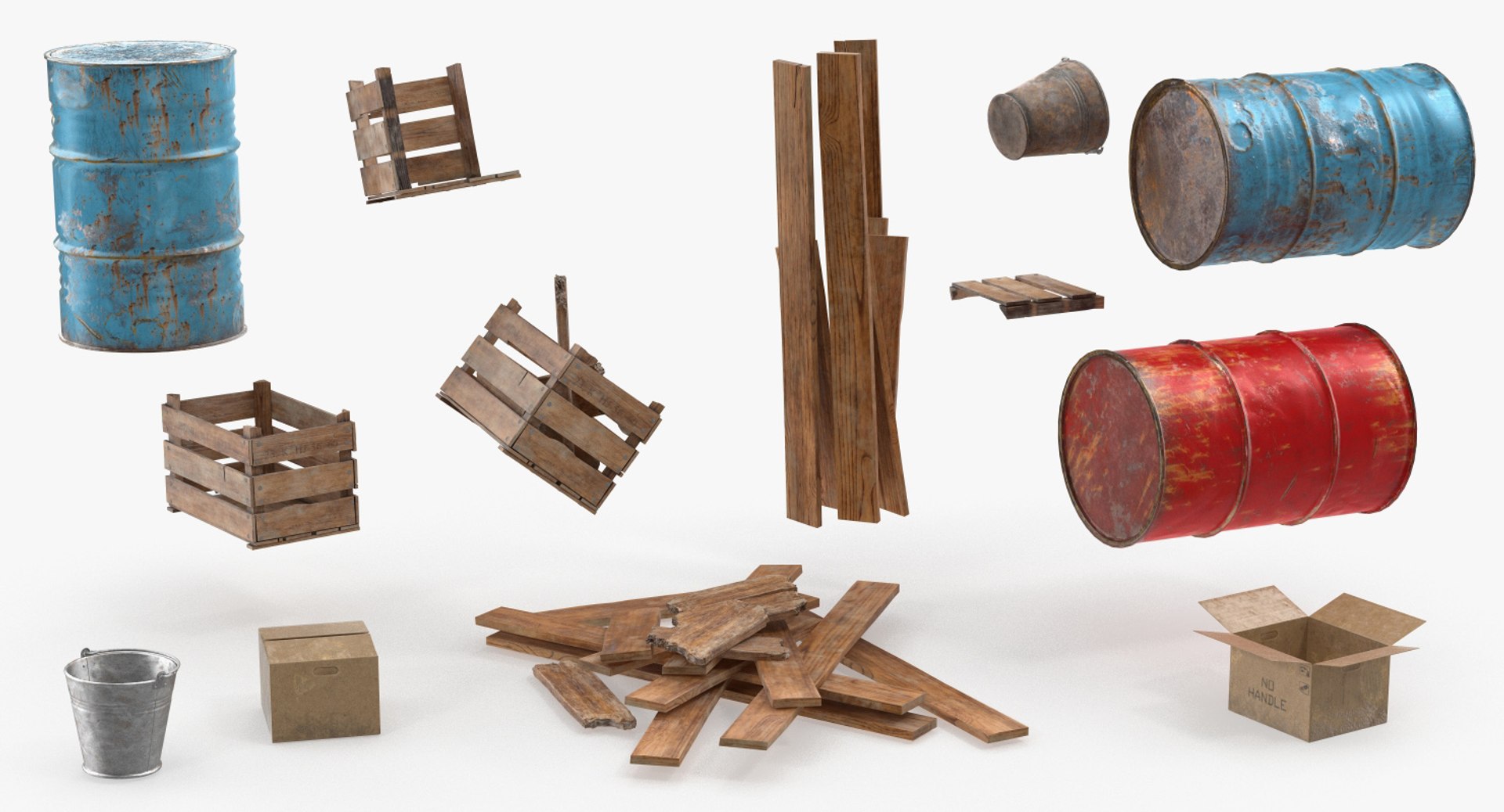 3D Industrial Debris - TurboSquid 1311259