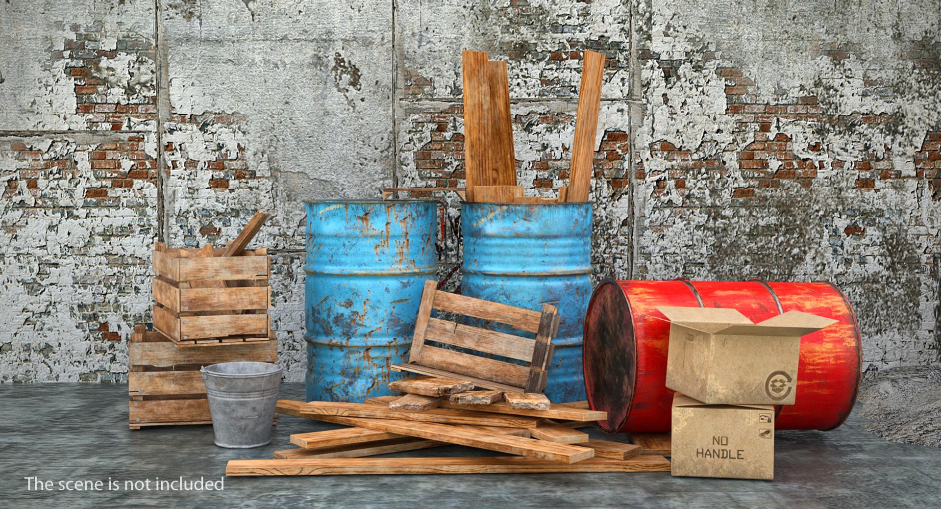 3D Industrial Debris - TurboSquid 1311259