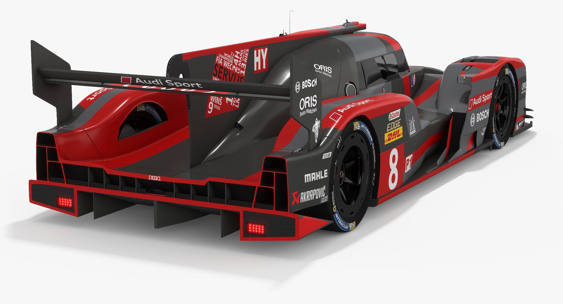 Audi R18 2016-spec Technology 3D Model - TurboSquid 1286683