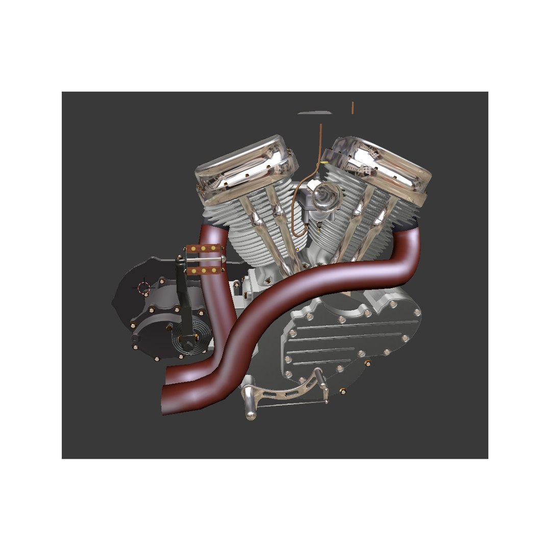 Engine Motorcycle 3d Blend