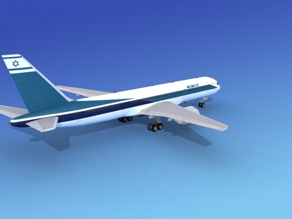 3d model of airline boeing 757 757-200