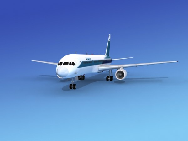 3d model of airline boeing 757 757-200