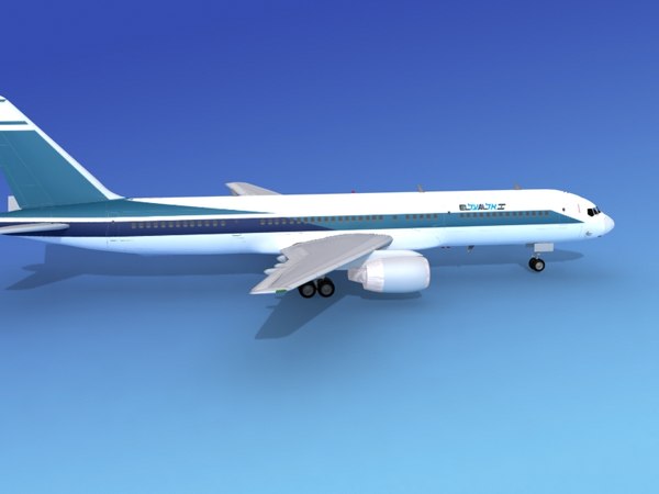 3d model of airline boeing 757 757-200
