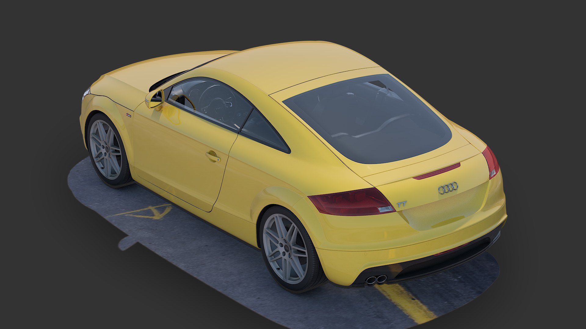 Audi TT Coupe S-line 3D Model - TurboSquid 2318516