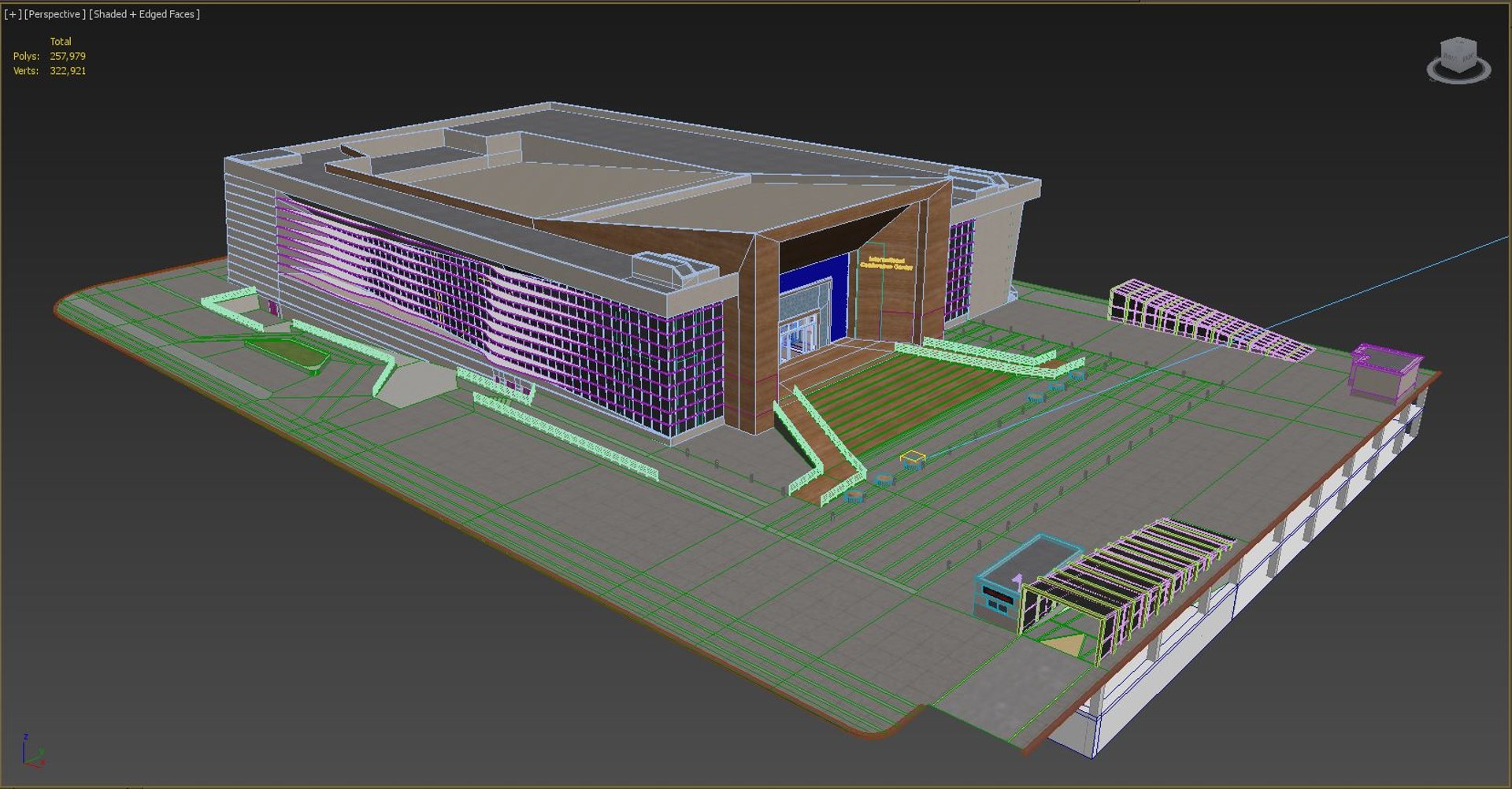 3D Conference Center Details - TurboSquid 1469930