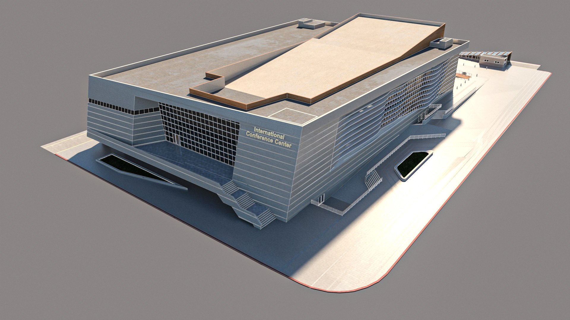 3D Conference Center Details - TurboSquid 1469930