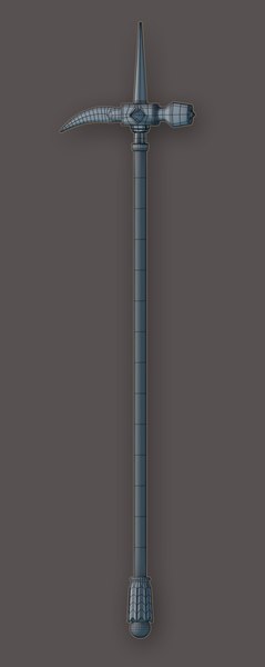 3d model realistic medieval weapon