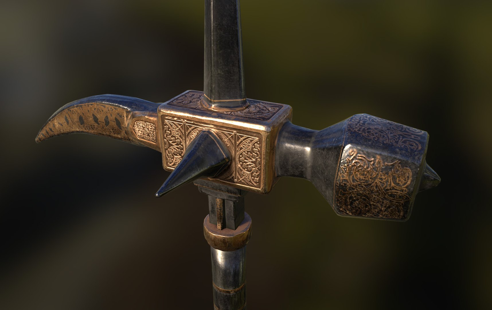 3d model realistic medieval weapon