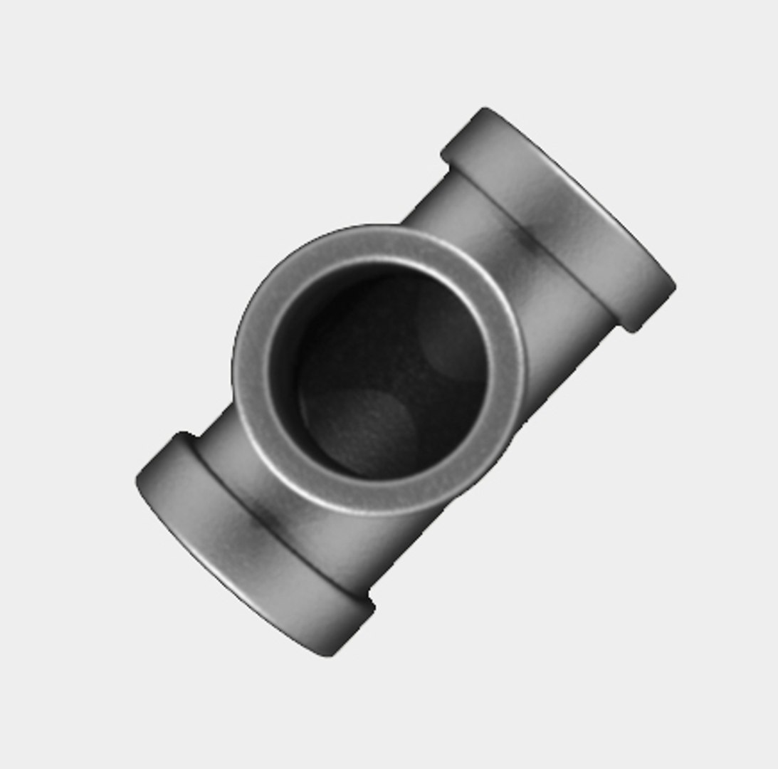 Free Pipe Tee 3d Model