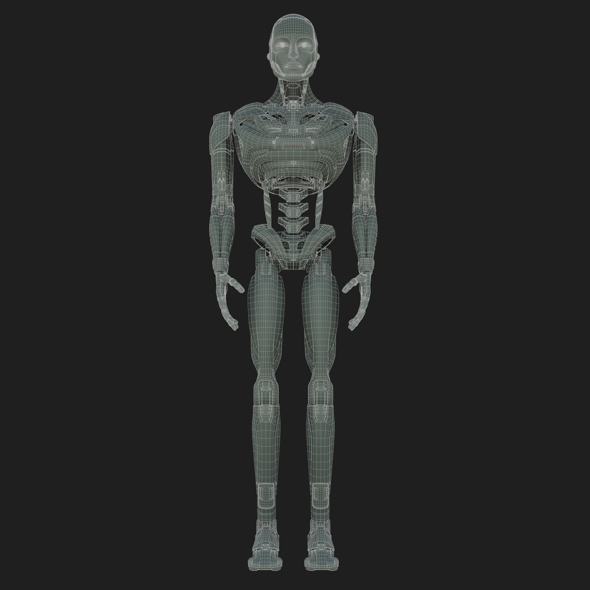 3D sci-fi male robot android - TurboSquid 1656790