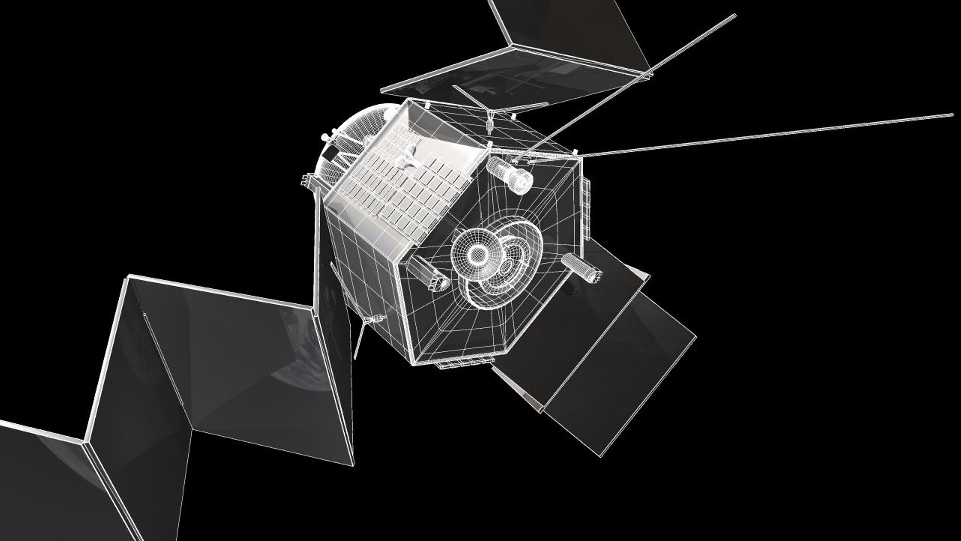 3d model spacecraft space jupiter