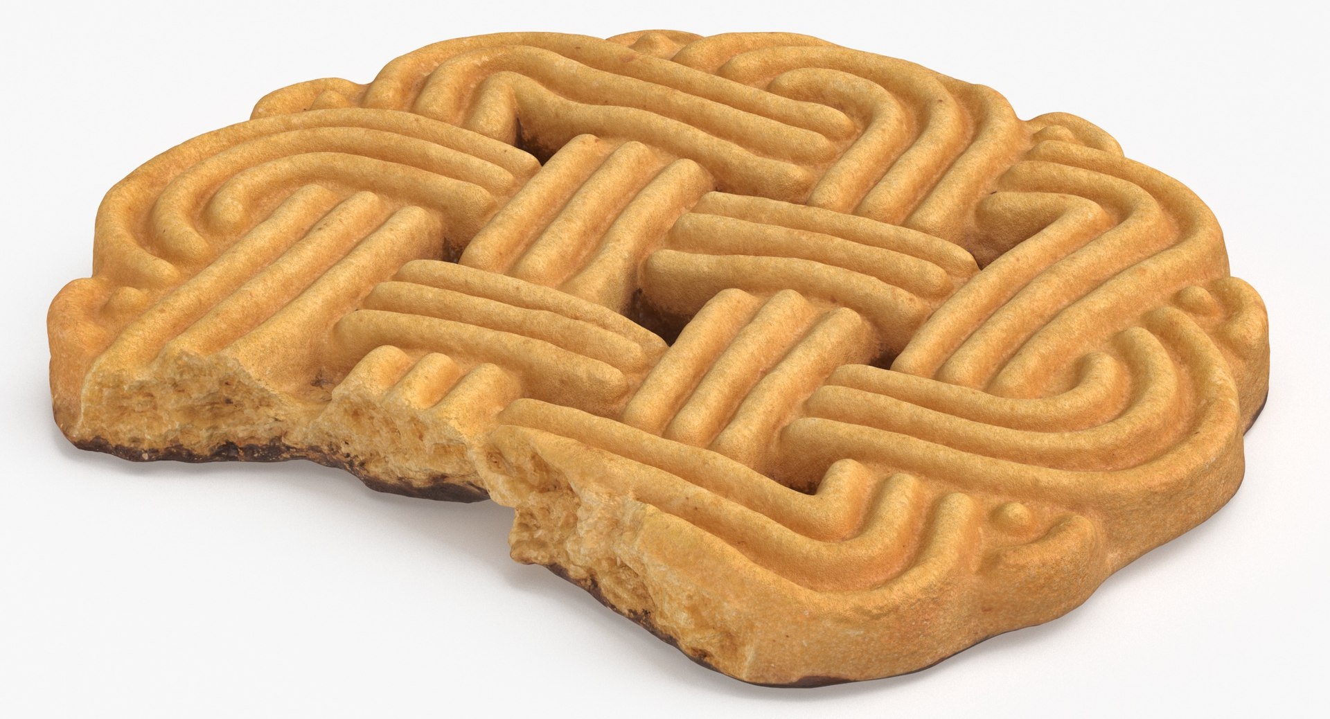 Christmas Chocolate Biscuit 03 Bitten 3D Model - TurboSquid 1993721