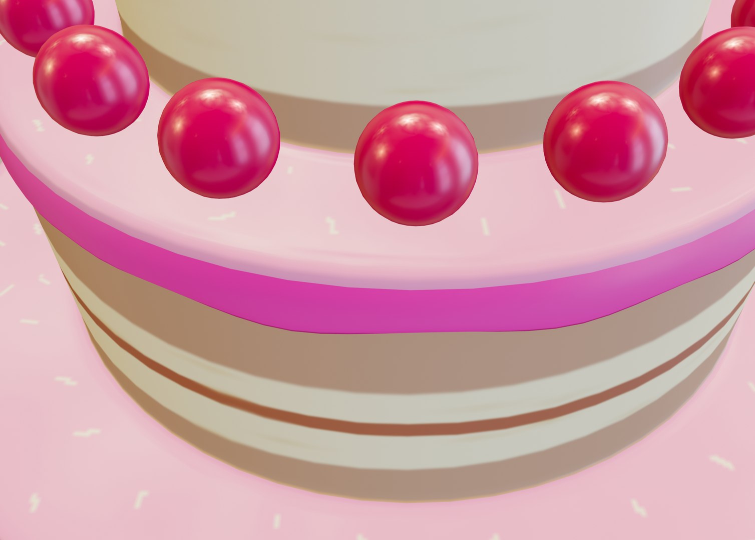 3D Cake Balls Candle Model - TurboSquid 1482100