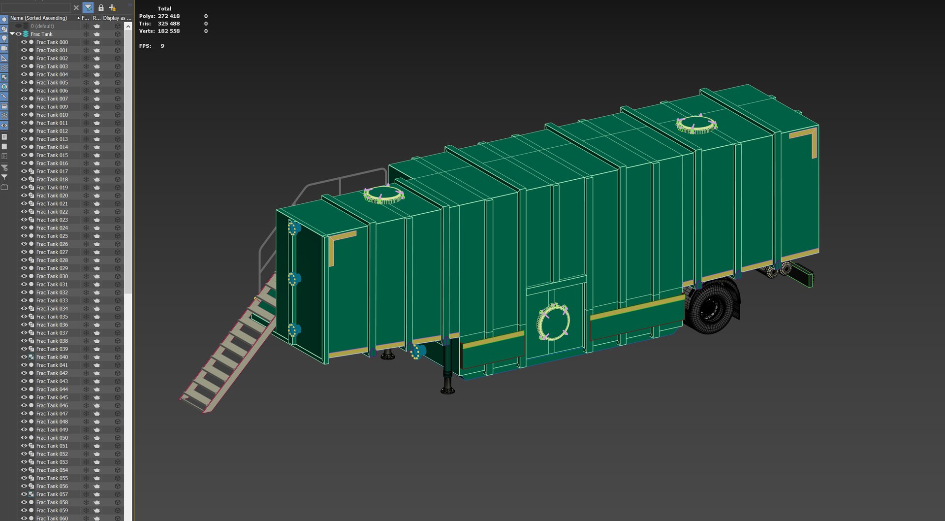 Frac Tank Semitrailer 3D Model - TurboSquid 2213591