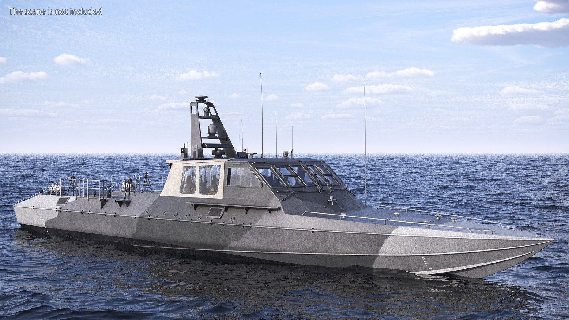 Military Boat Mark V Camo Dark 3D Model - TurboSquid 2217955