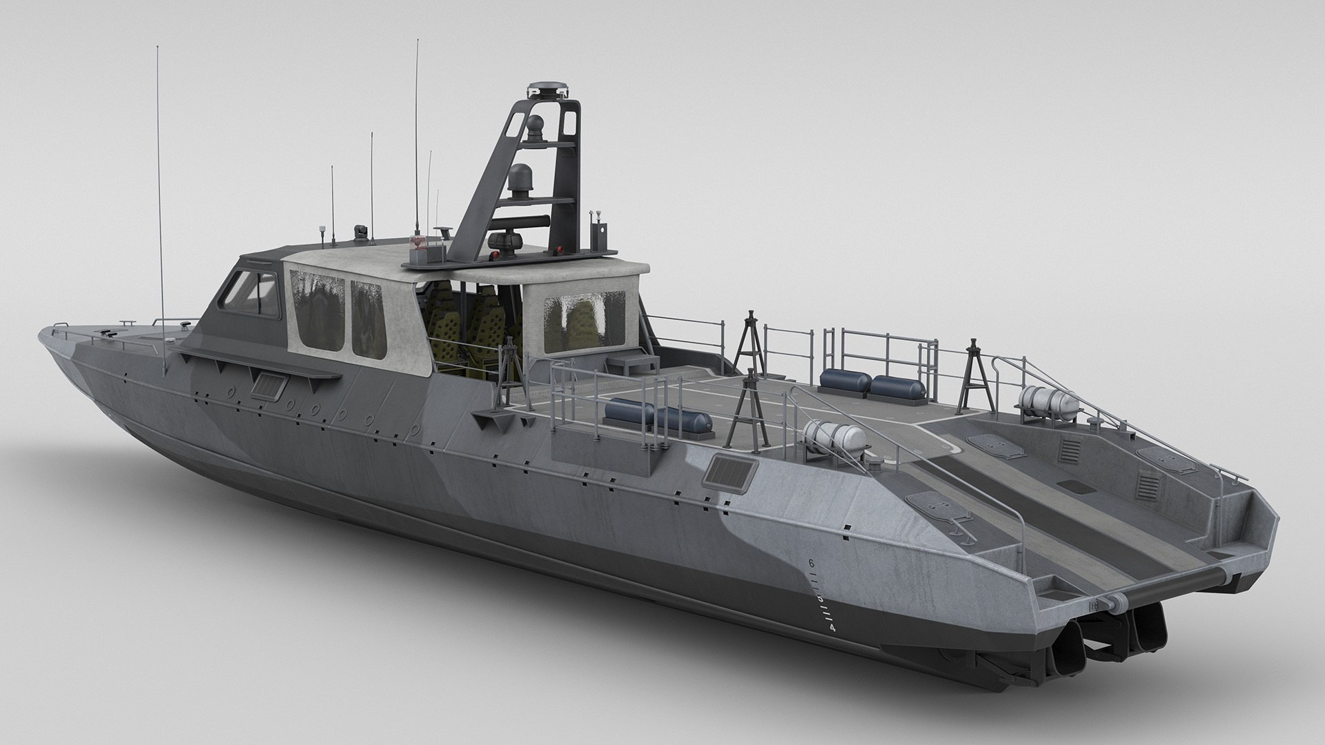 Military Boat Mark V Camo Dark 3D Model - TurboSquid 2217955
