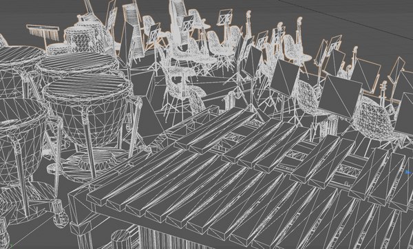 3D Orchestra Stage model - TurboSquid 2017687