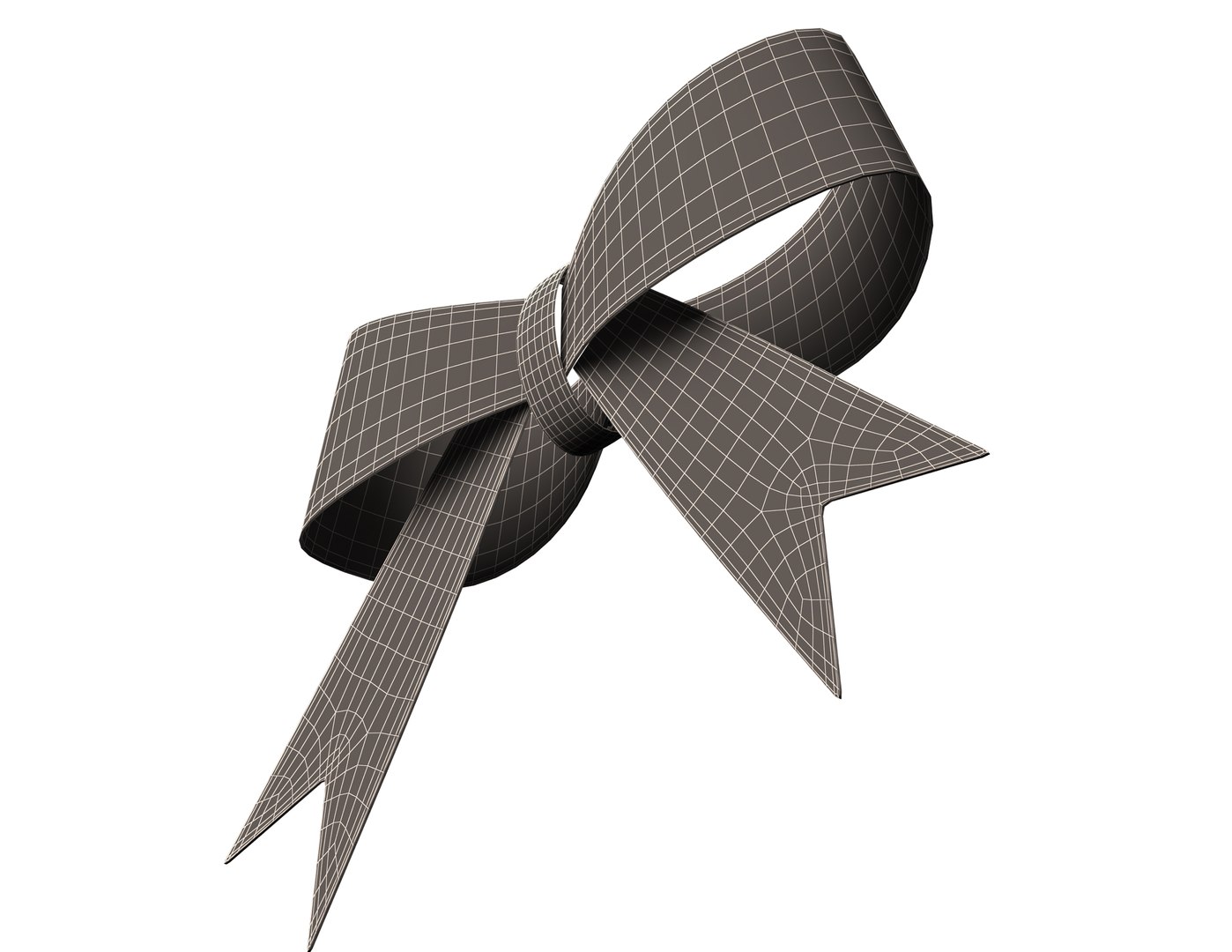 3D model Gift ribbon red simple cartoon - TurboSquid 1744943