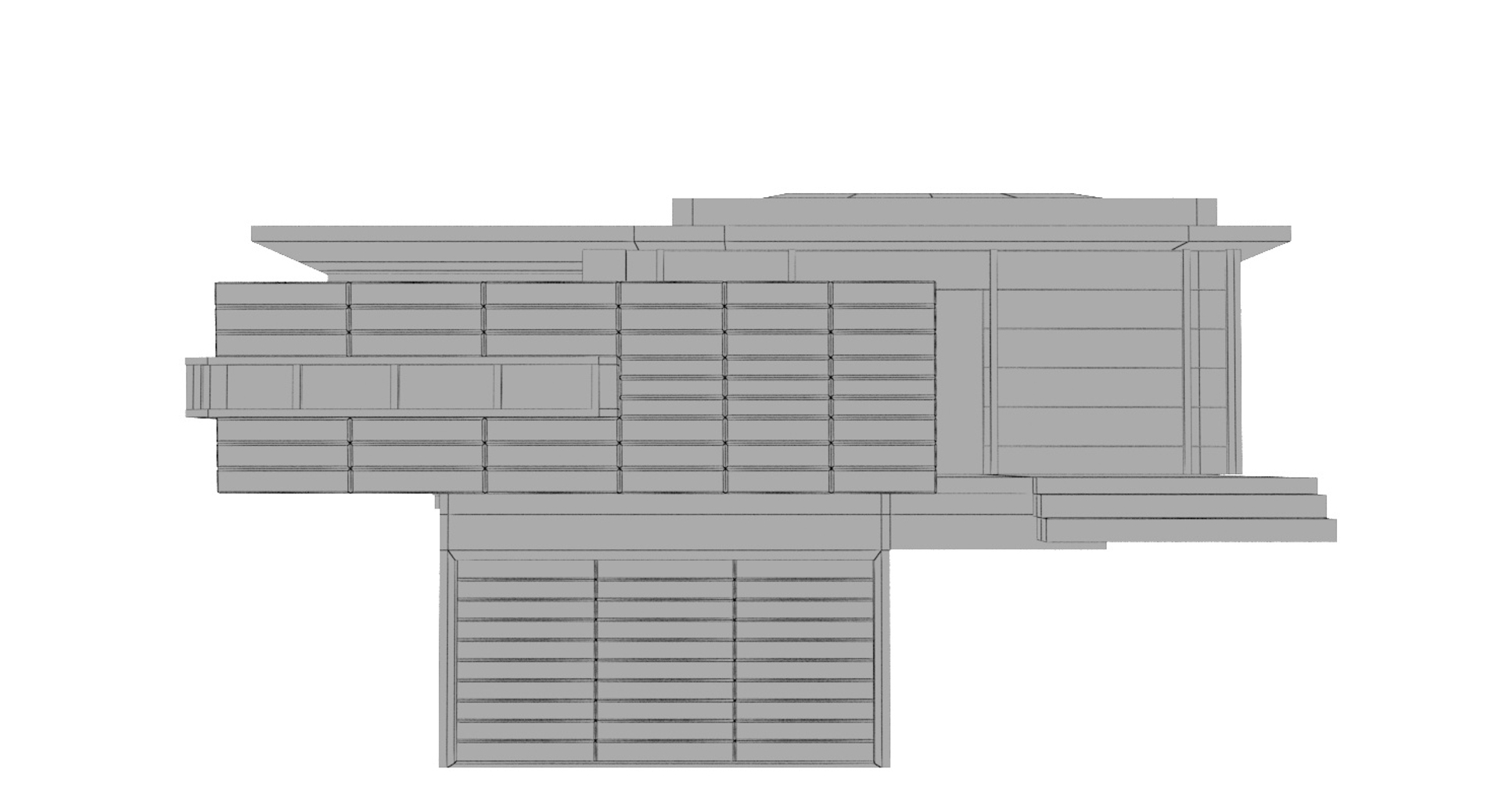 Tech Grey House 3D - TurboSquid 1273854
