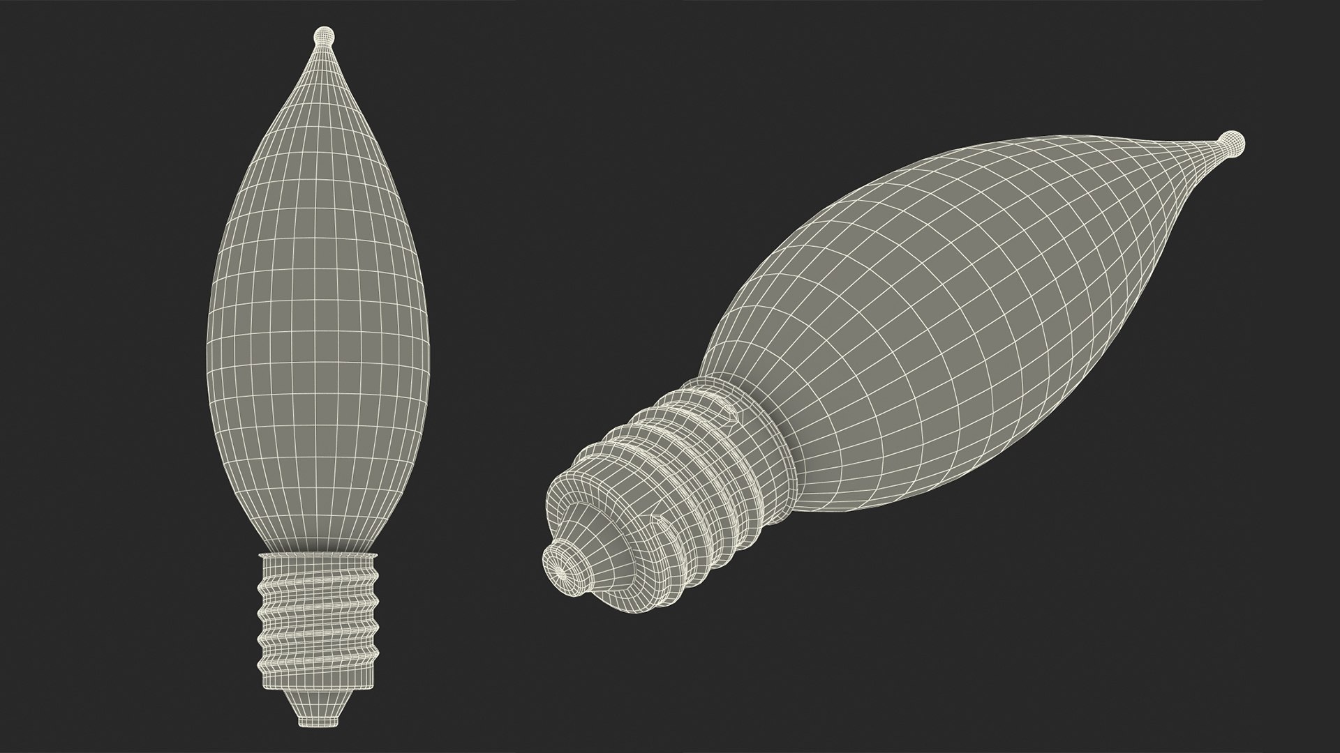 Flame Candelabra Light Bulb 3D Model - TurboSquid 2238907