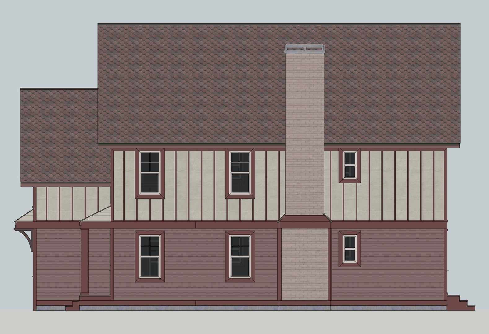 3D Traditional American House Model - TurboSquid 1296710