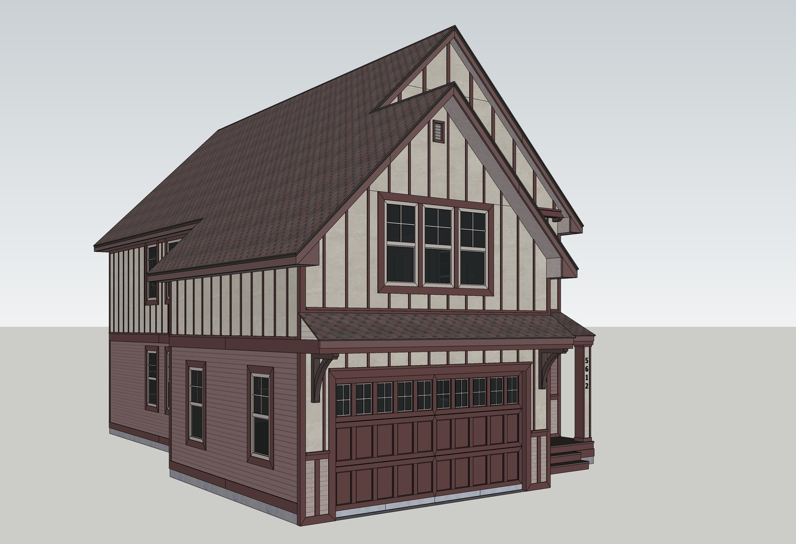3D Traditional American House Model - TurboSquid 1296710