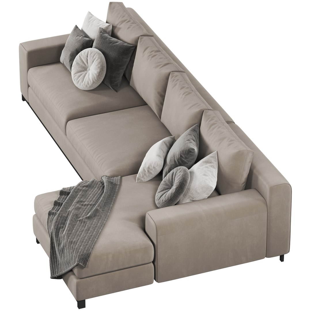 Natuzzi Leaf Sofa 3D Model - TurboSquid 1533324