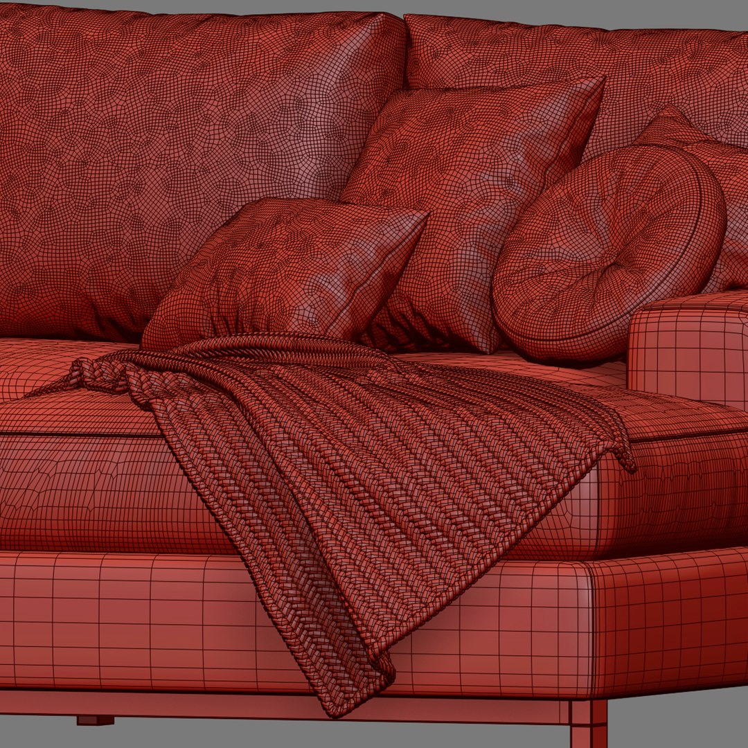 Natuzzi Leaf Sofa 3D Model - TurboSquid 1533324