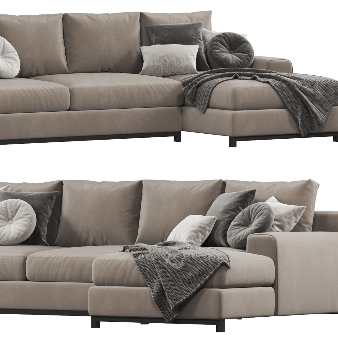 Natuzzi Leaf Sofa 3D Model - TurboSquid 1533324