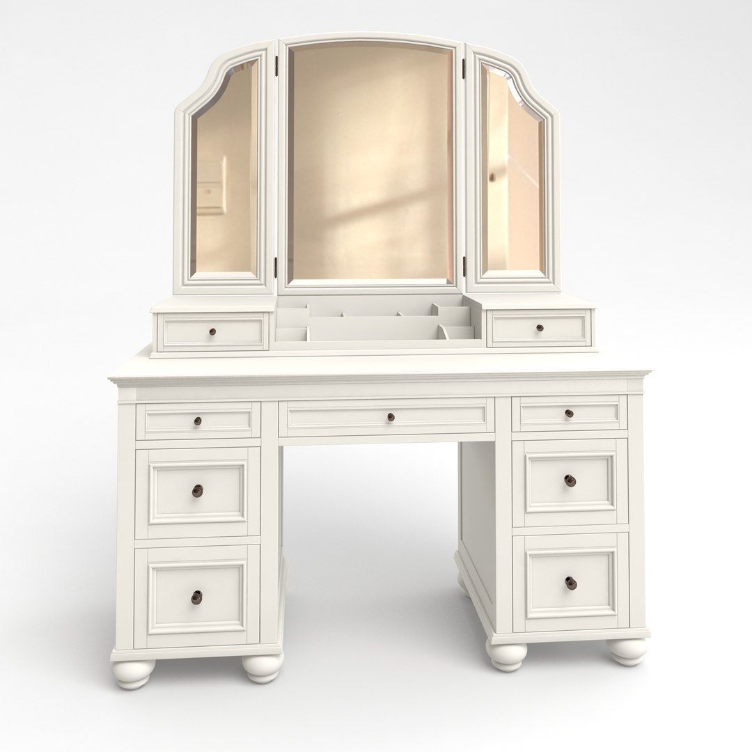 Vanity Pb Teen Dressing Table 3d Model