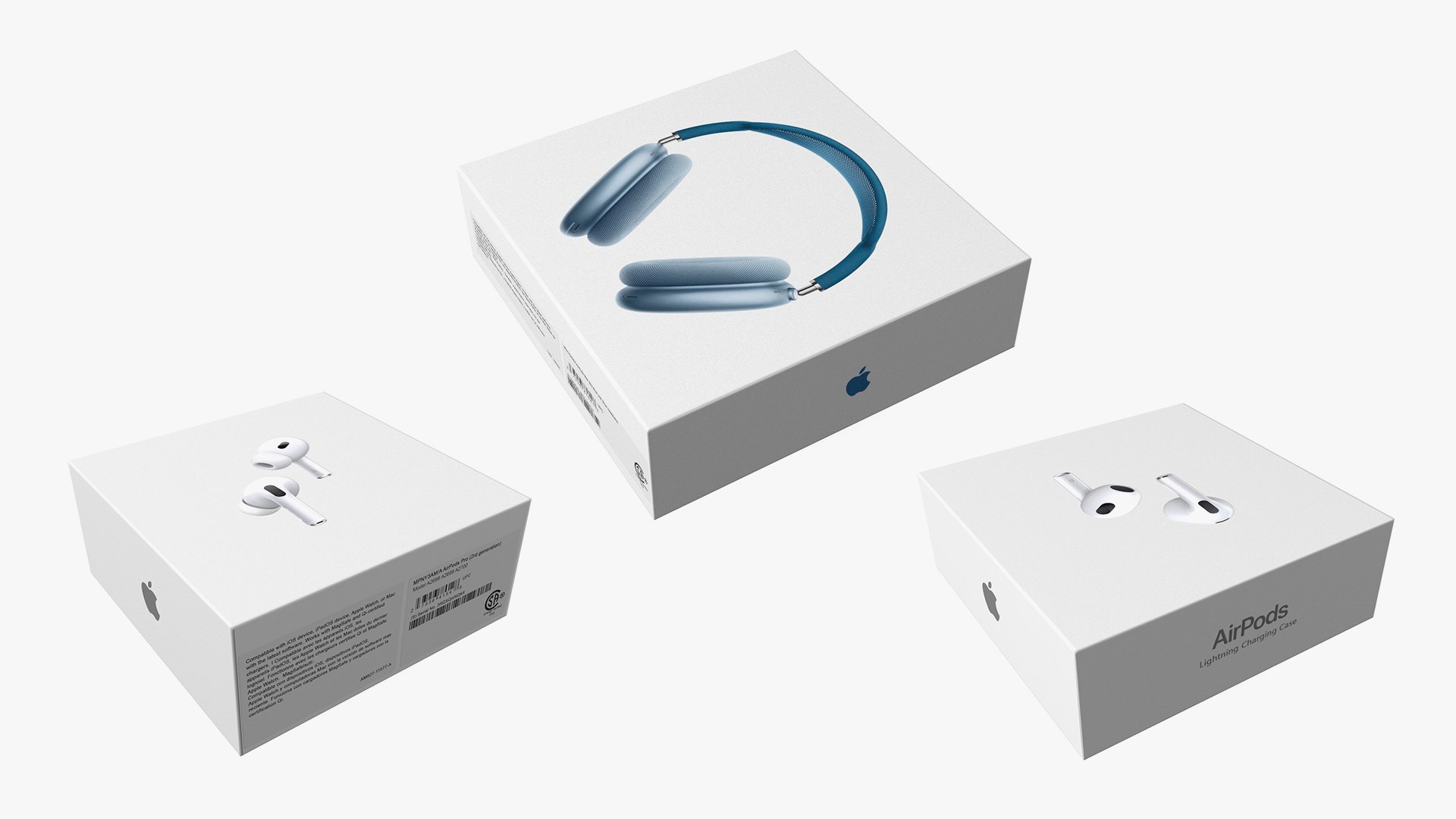 3D Boxes AirPods Collection - TurboSquid 2237424