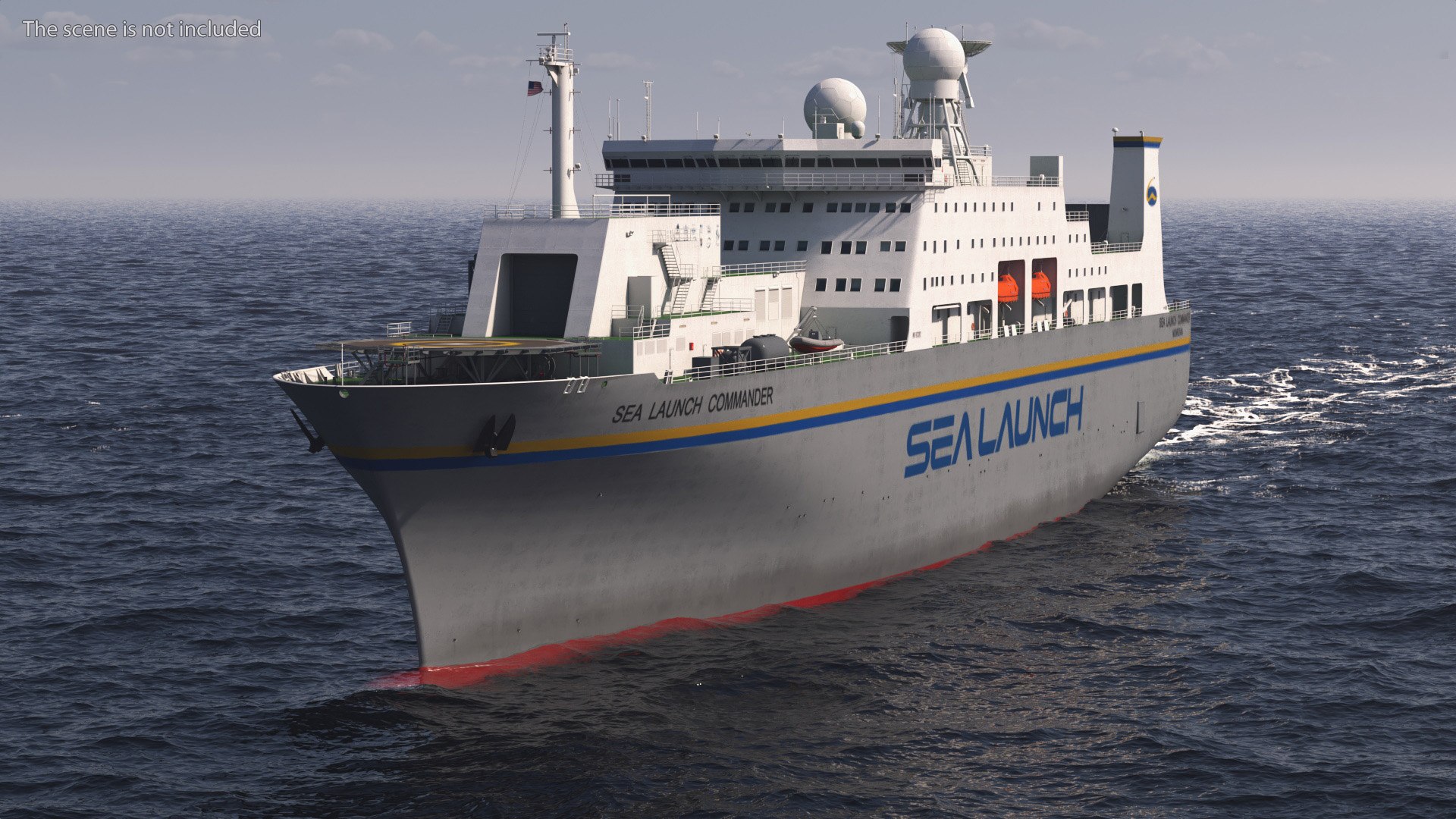 Sea Launch Commander Vessel 3D Model - TurboSquid 2382804