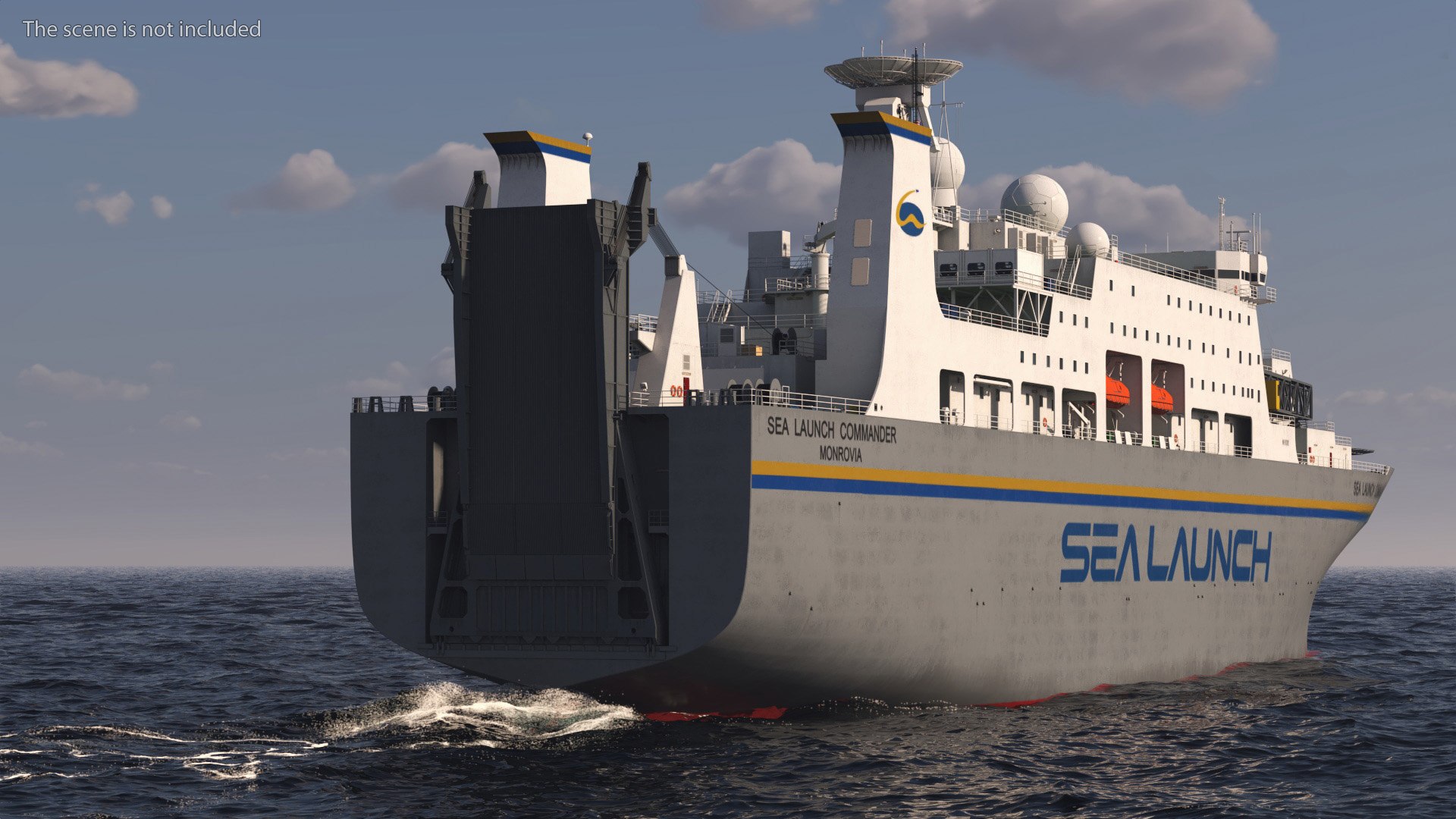 Sea Launch Commander Vessel 3D Model - TurboSquid 2382804