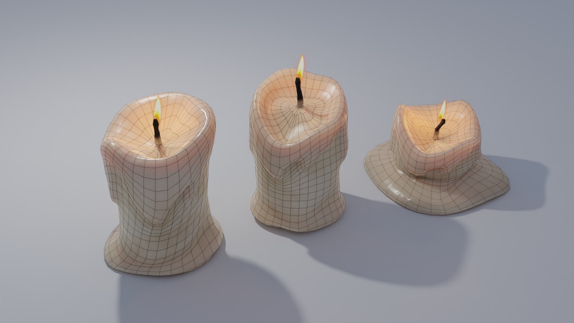 3D Wax Candles Set 4K And 2K Textures - TurboSquid 1977768
