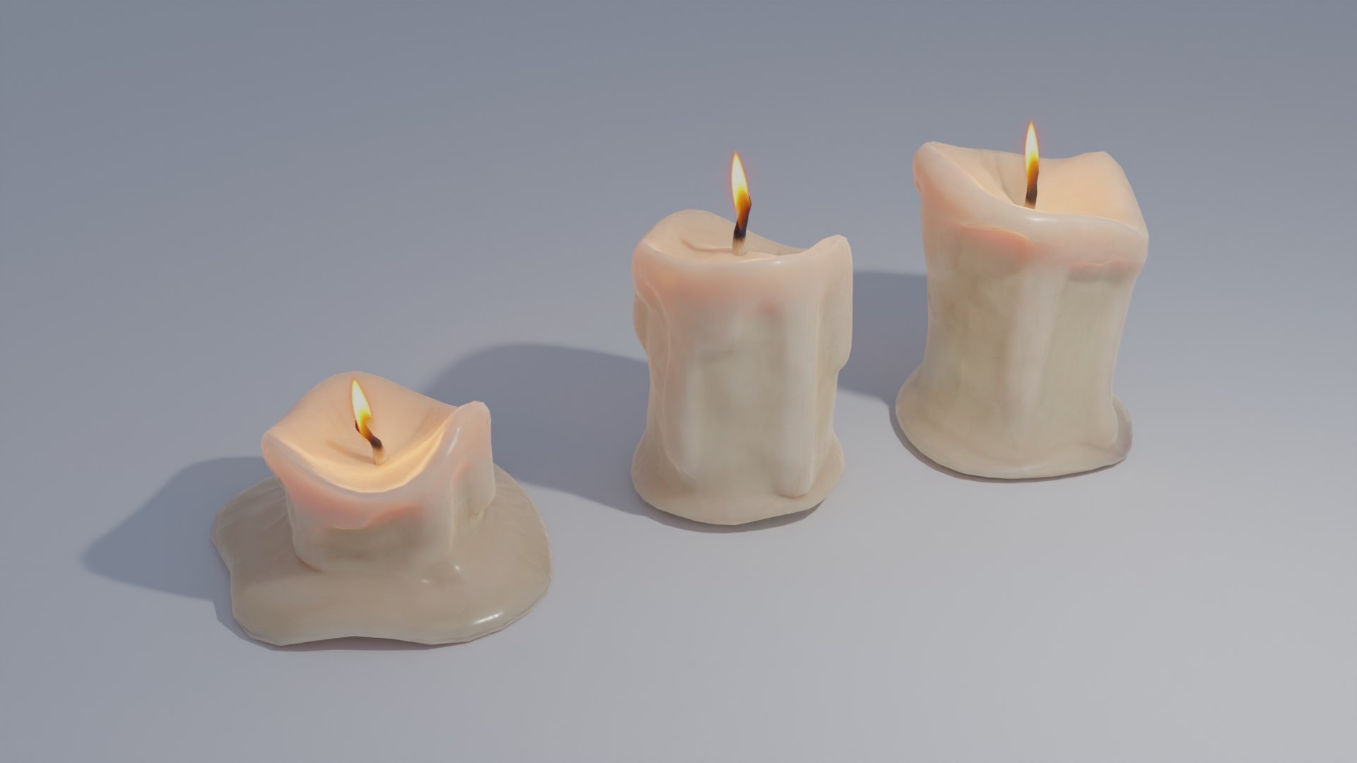 3D Wax Candles Set 4K And 2K Textures - TurboSquid 1977768