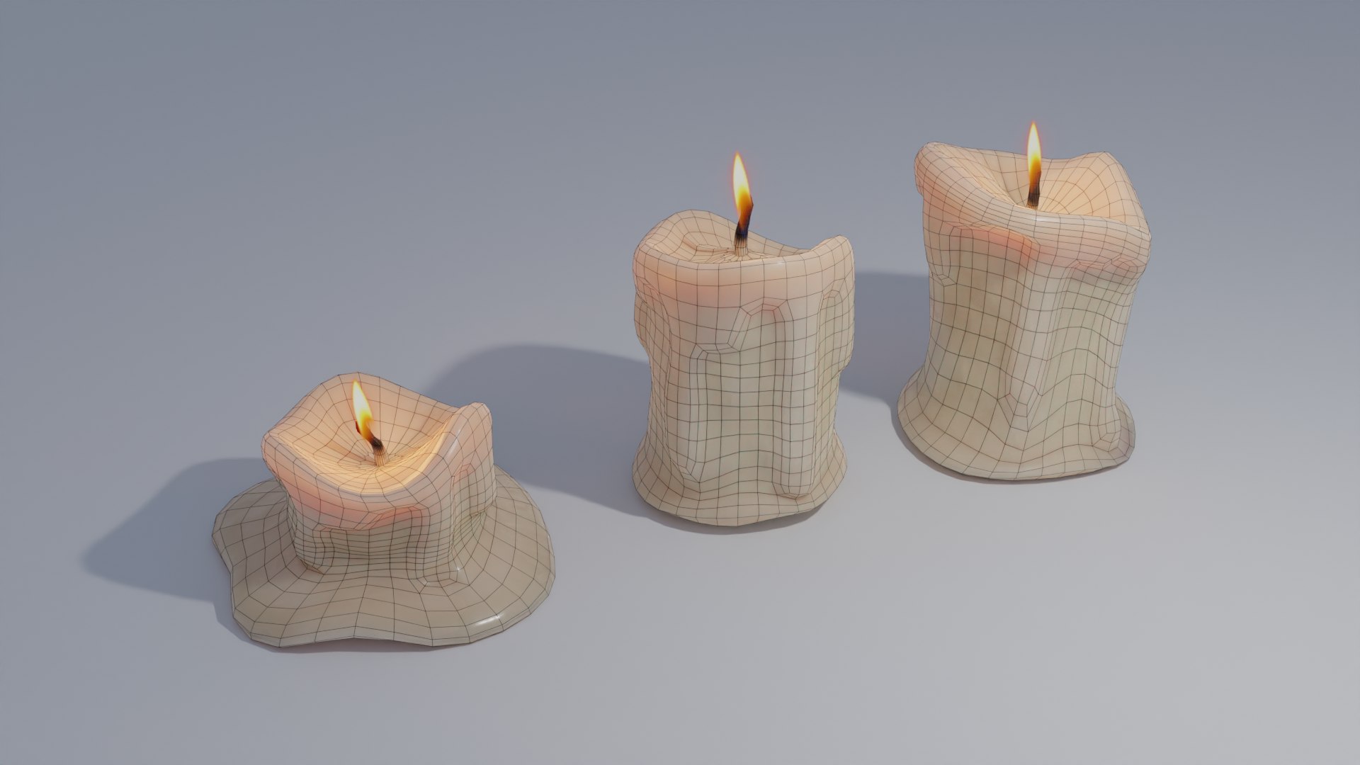 3D Wax Candles Set 4K And 2K Textures - TurboSquid 1977768