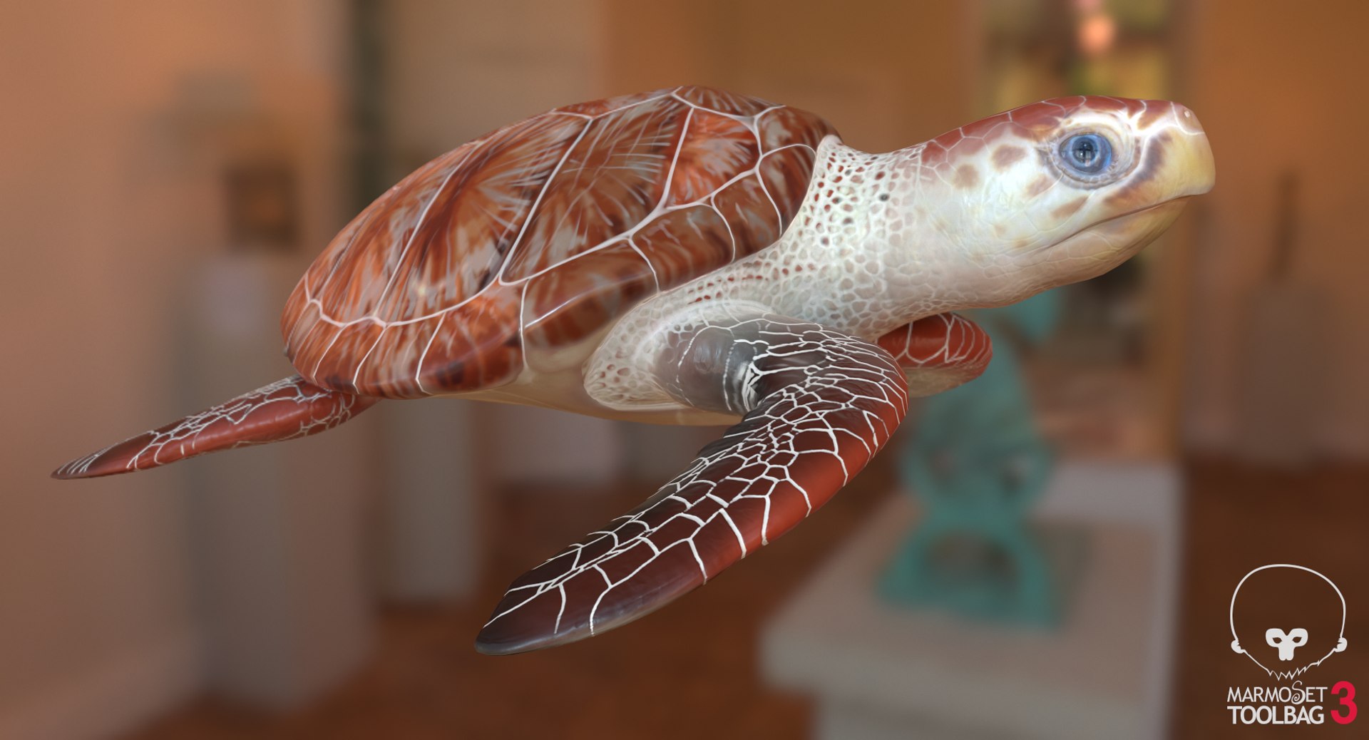 Loggerhead Sea Turtle Model - TurboSquid 1384445