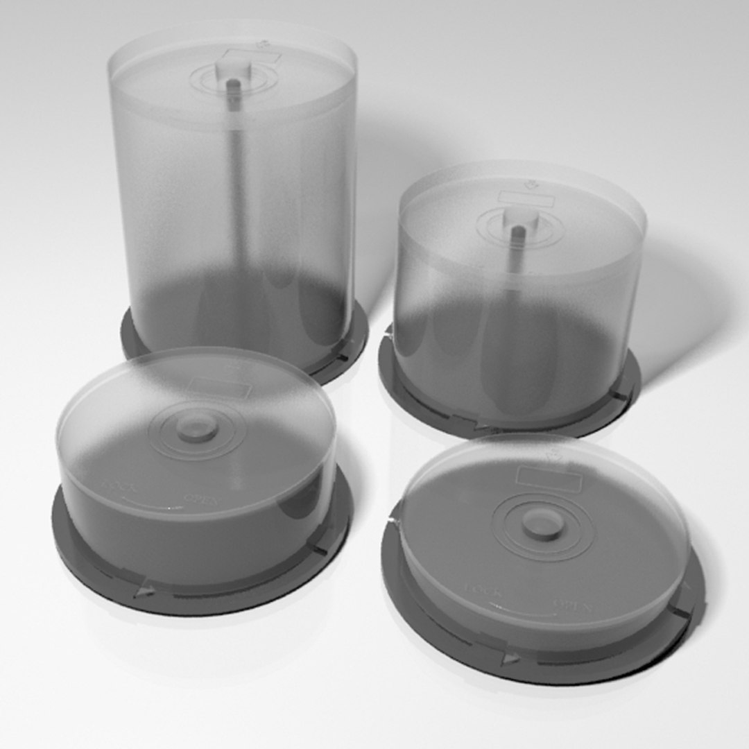 Compact Disc Spindle 3d Max