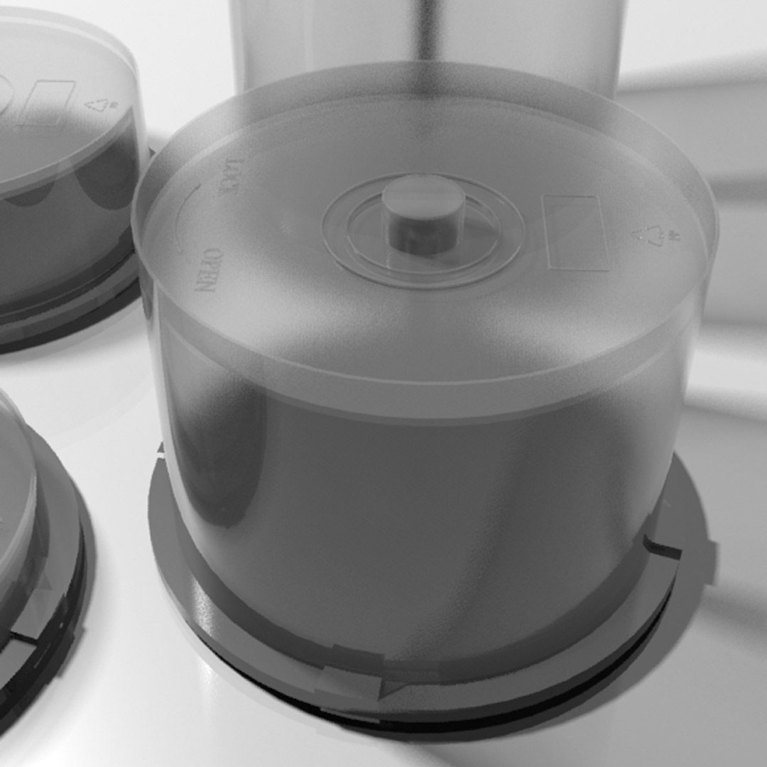 Compact Disc Spindle 3d Max