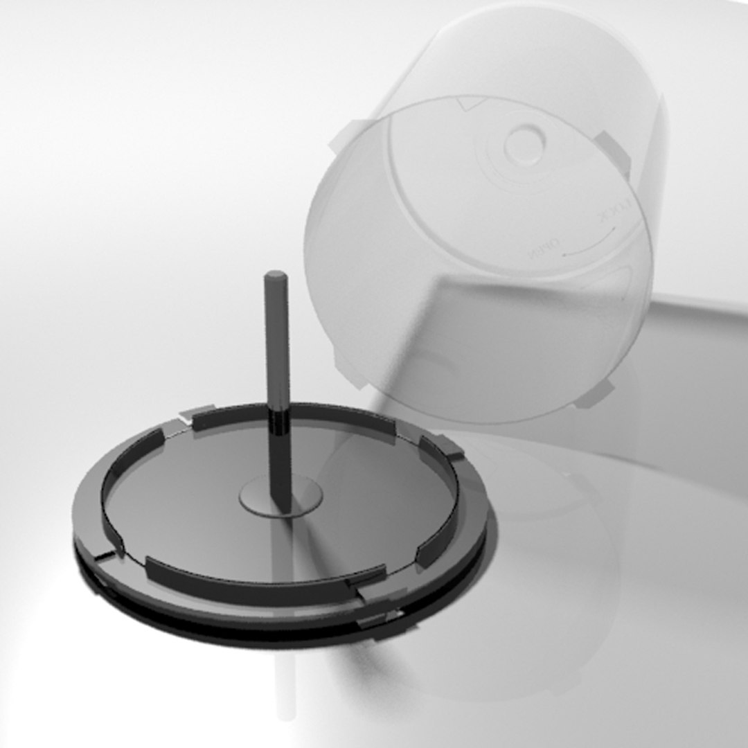 Compact Disc Spindle 3d Max