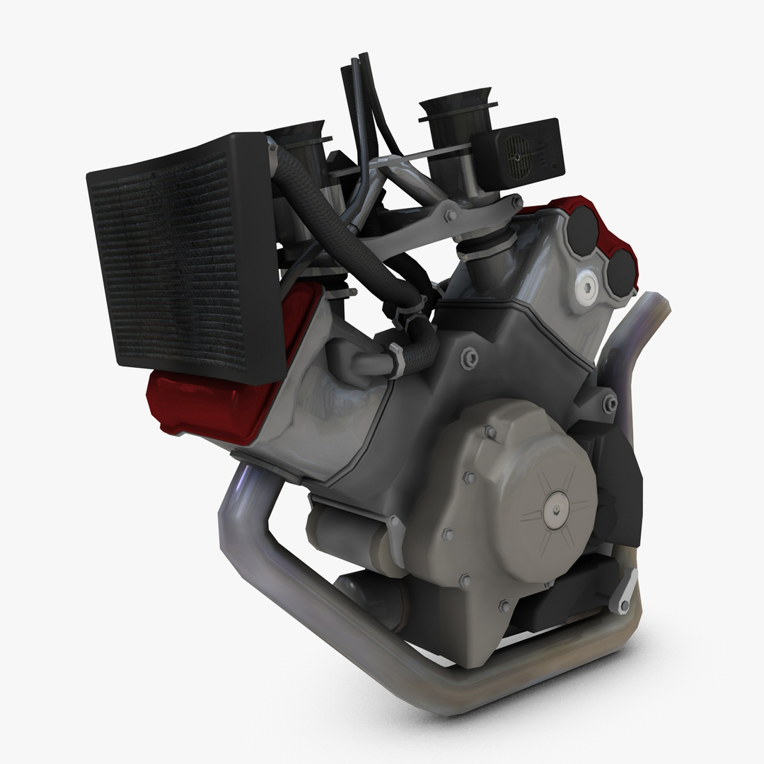 engine dorsoduro supermoto 3d model